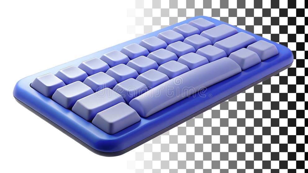 Blue Keyboard, Computer Accessory, Input Device, and Technology Tool ...