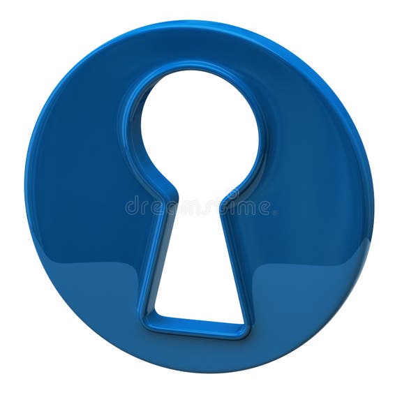 Blue keyhole stock illustration. Illustration of entrance - 33566448