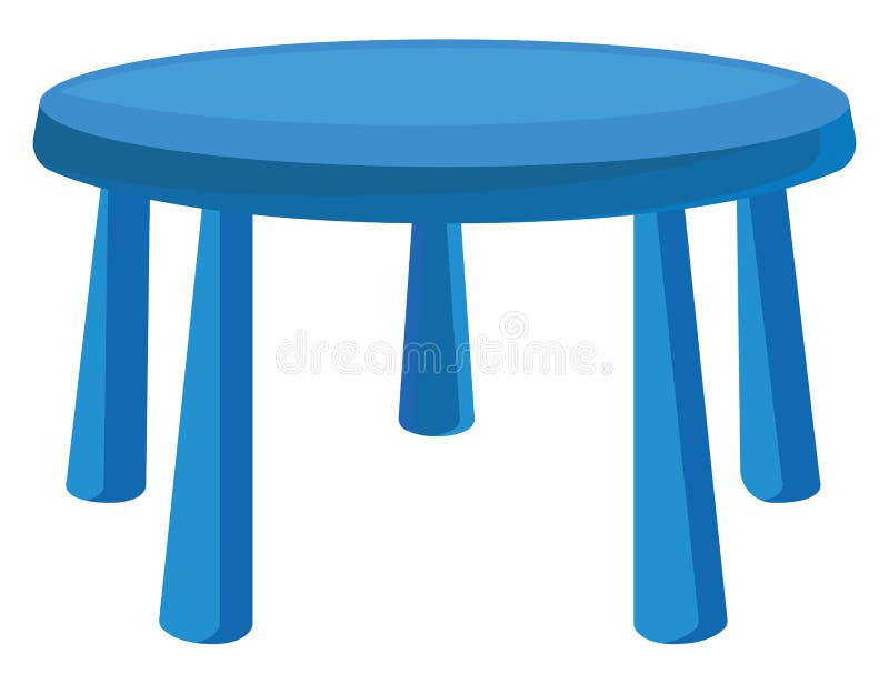 A Blue Table Clock with Two Push Buttons on the Top Vector Color ...