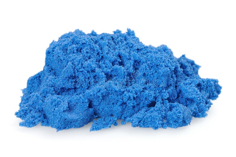 Blue Kinetic Sand As Background, Closeup View Stock Photo - Image of ...