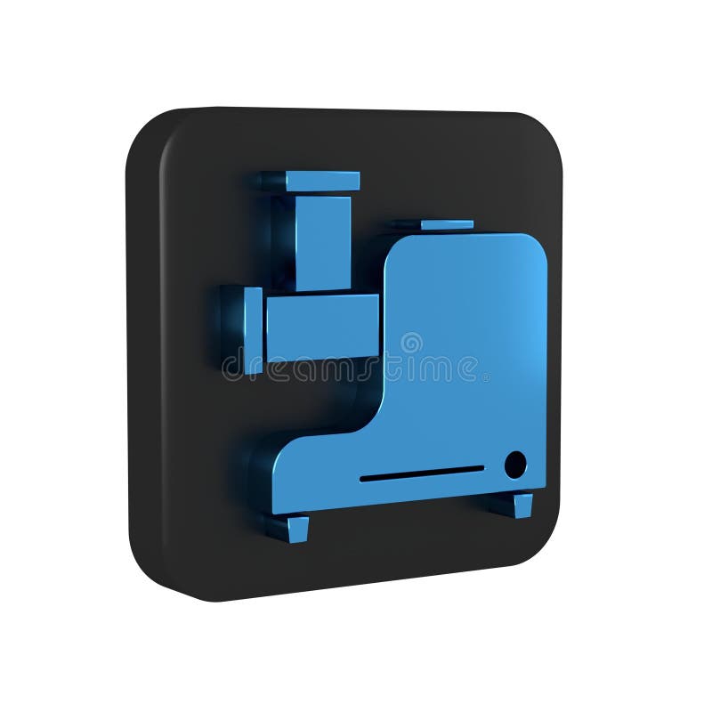 Blue Kitchen Meat Grinder Icon Isolated on Transparent Background ...