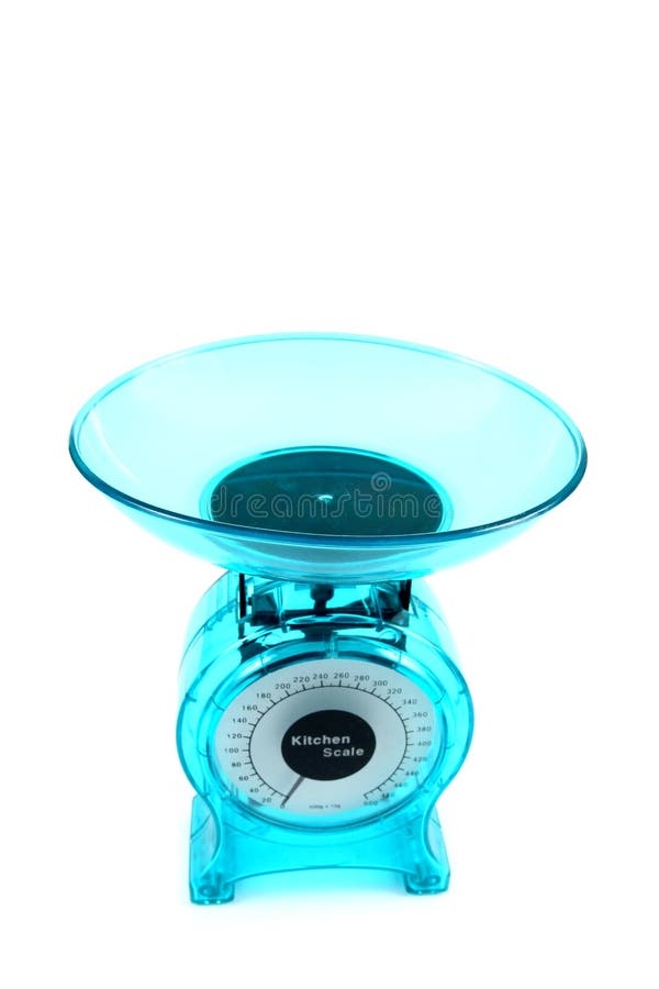 Blue kitchen scale stock photo. Image of measuring, kitchen - 11349860