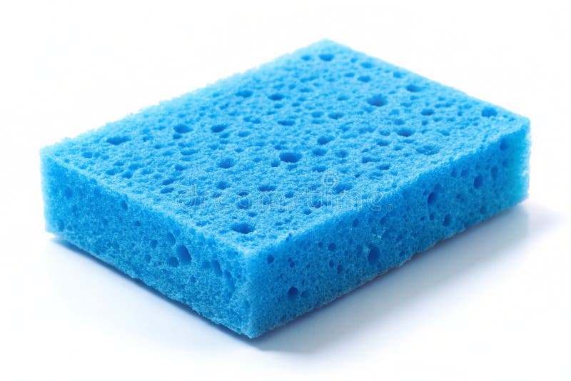 Blue Kitchen Sponge â€ Isolated on White Background Stock Illustration ...