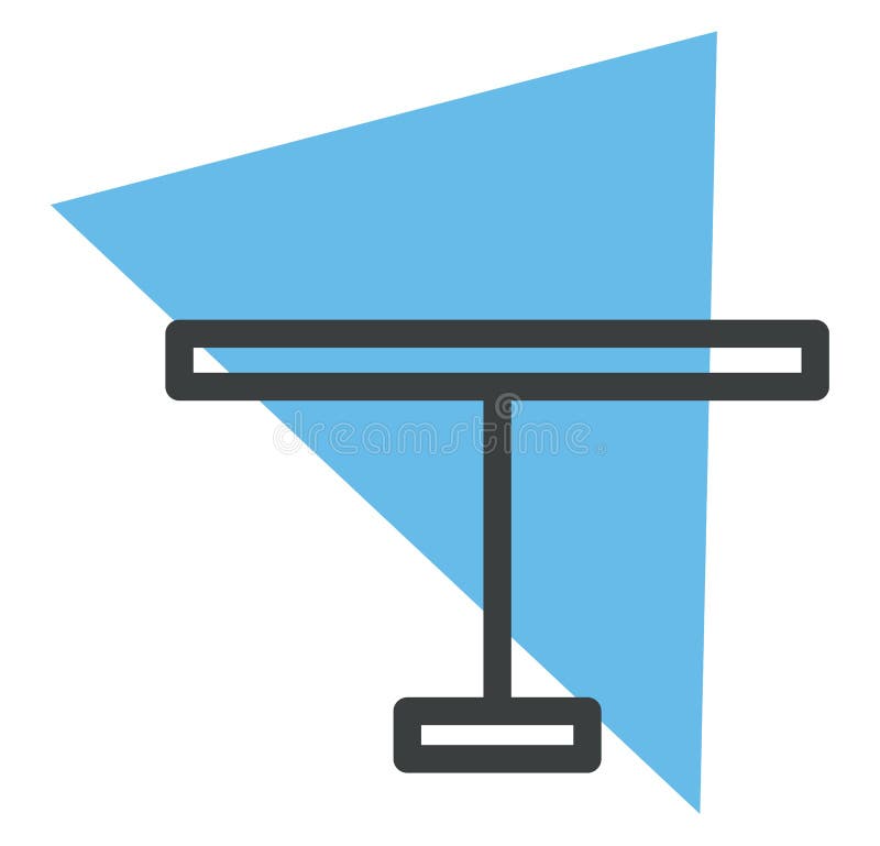 Red table, icon stock vector. Illustration of table - 261059447