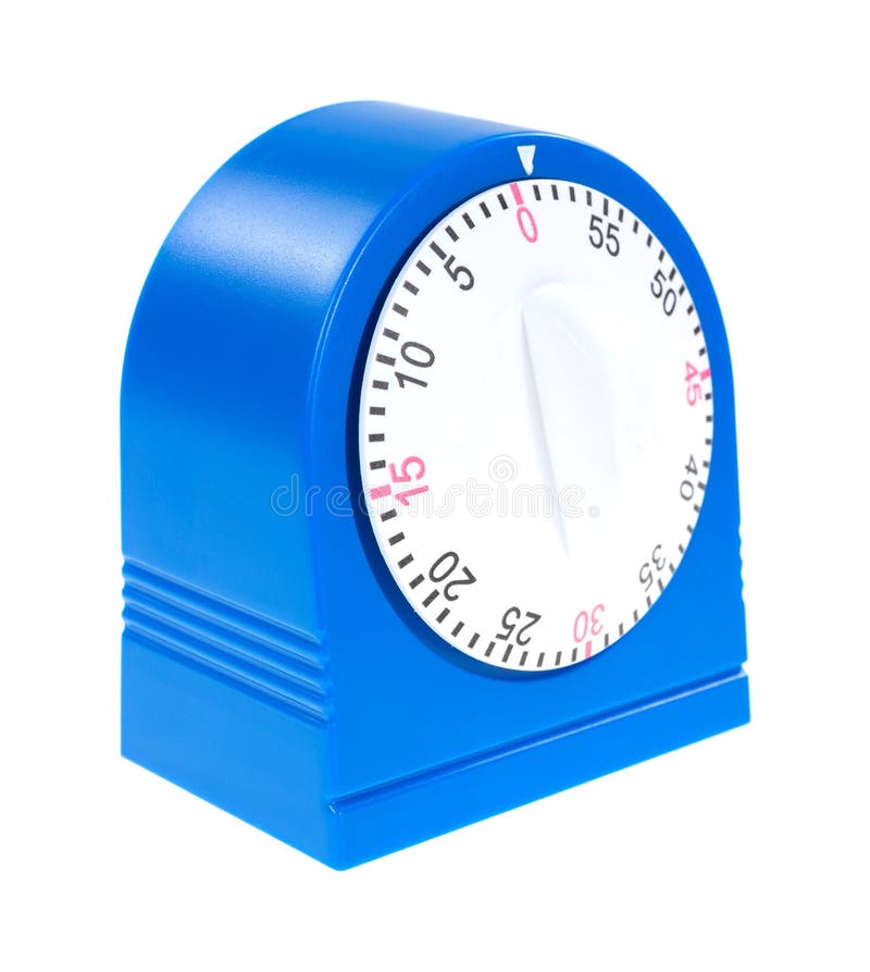 Blue kitchen timer stock image. Image of timekeeping - 33583919