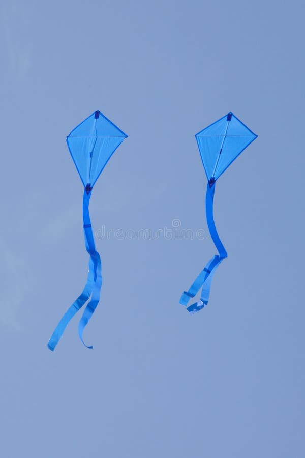 Blue kite flying stock image. Image of recreation, activity - 34108813