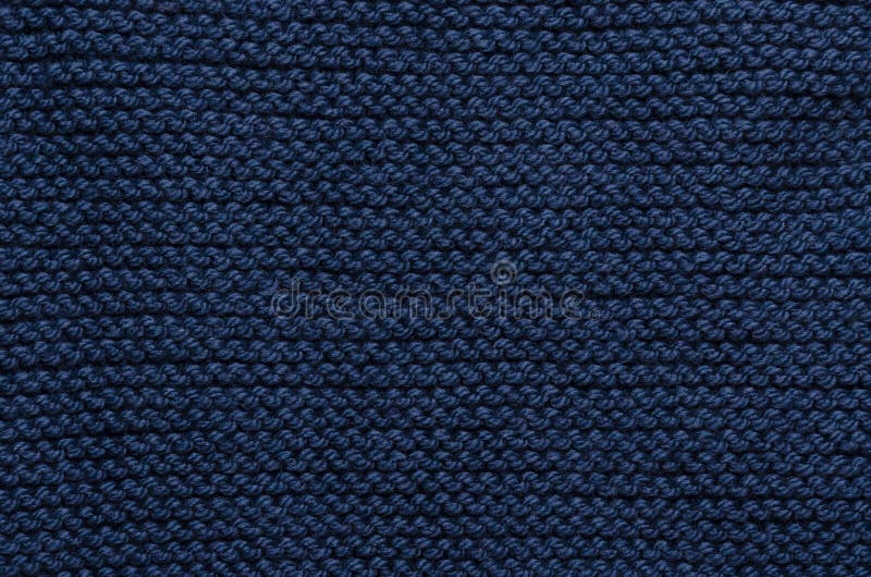 Blue Knitted Handmade Wool Texture Abstract Background Stock Photo ...