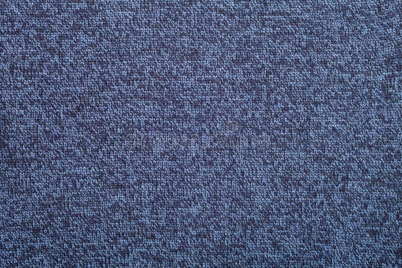 Blue Knitted Melange Fabric Cloth Pattern Stock Photo - Image of marl ...