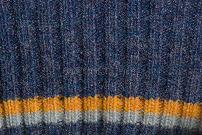 Blue Knitted Sweater Texture Stock Image - Image of orange, canvas ...
