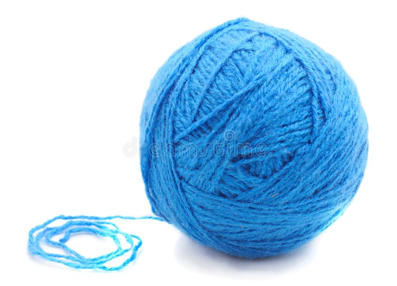 Blue knitted tangle stock photo. Image of shadow, clew - 170017960