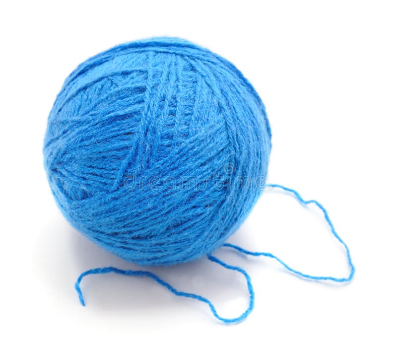 Blue knitted tangle stock photo. Image of colourful - 212658548