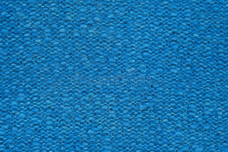 Bright Blue Knitted Texture. Handmade Knitwear. Background Stock Photo ...