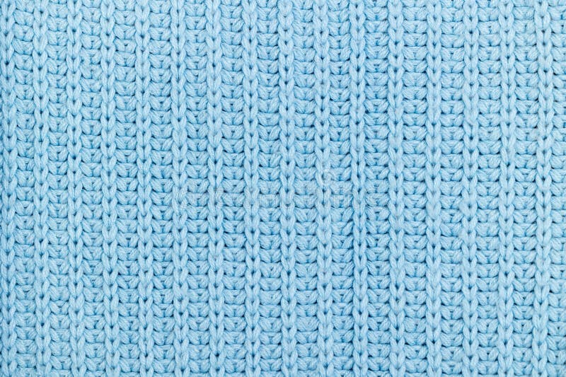 Blue Knitted Texture with Loops Stock Image - Image of texture, knitted ...