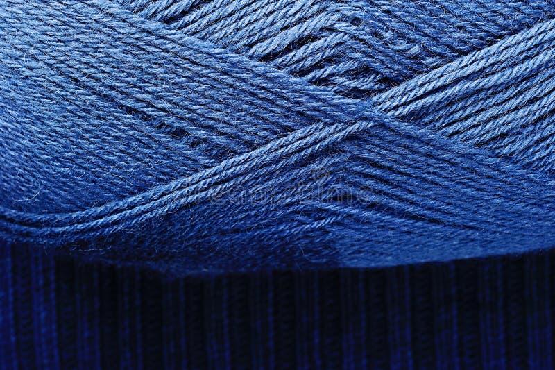 Blue Knitting Threads Skein Stock Image - Image of wool, hank: 37723601
