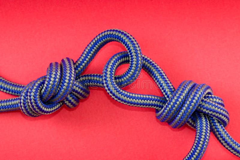 Blue knot stock photo. Image of single, tied, rope, background - 12347748