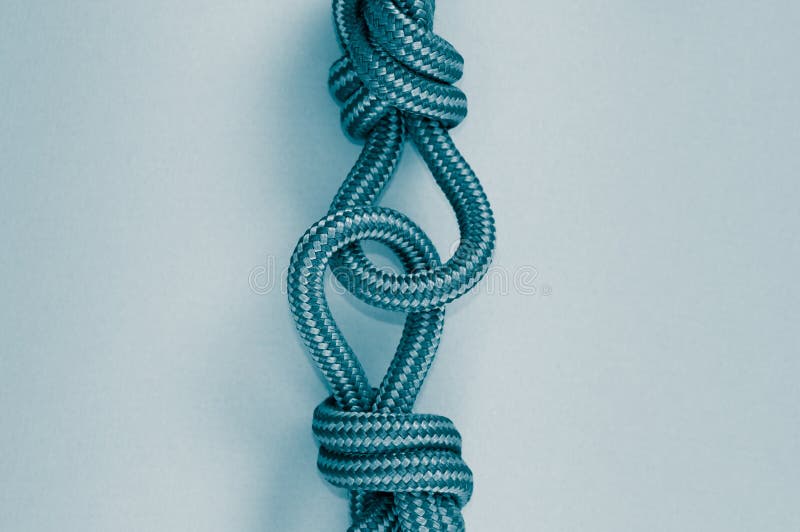Blue knot stock photo. Image of cord, symbol, climbing - 12347748