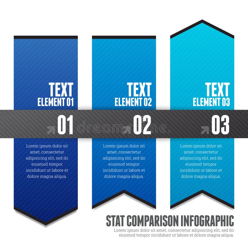 Blue Label Infographic stock vector. Illustration of color - 57538951
