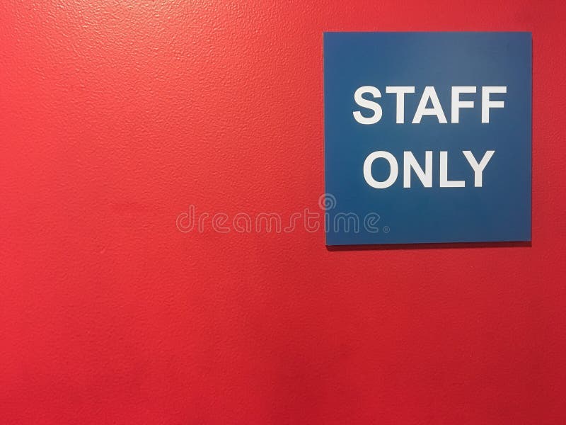 Blue label `staff only stock image. Image of blue, entry - 125909101