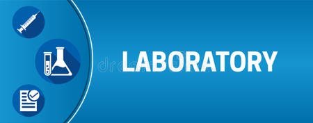 Blue Laboratory Background Illustration Banner Stock Vector ...