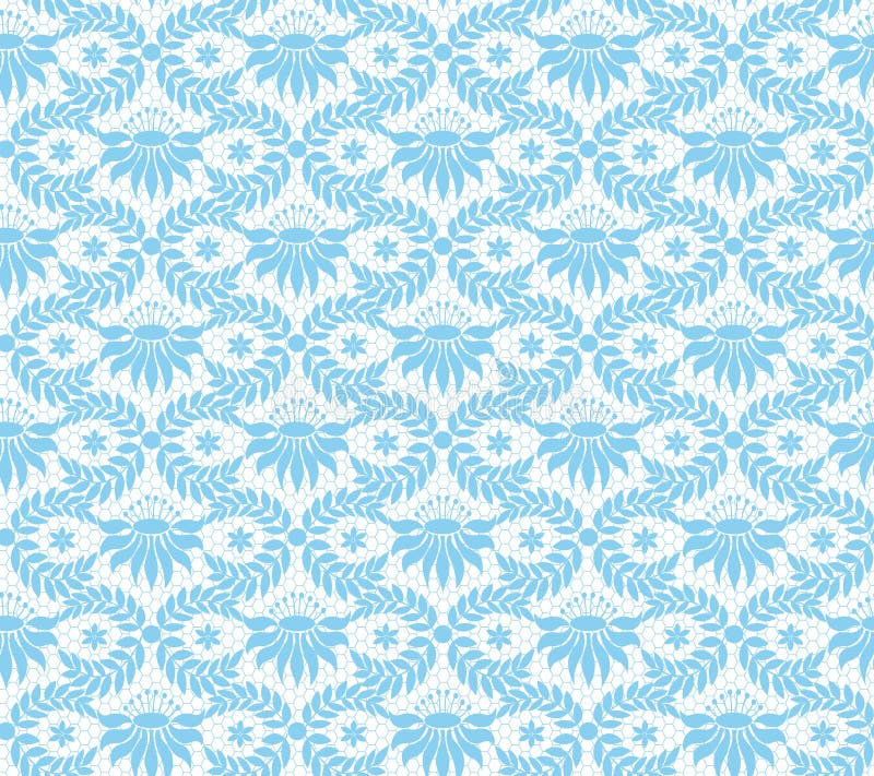 Blue lace pattern stock vector. Illustration of repeating - 218513876