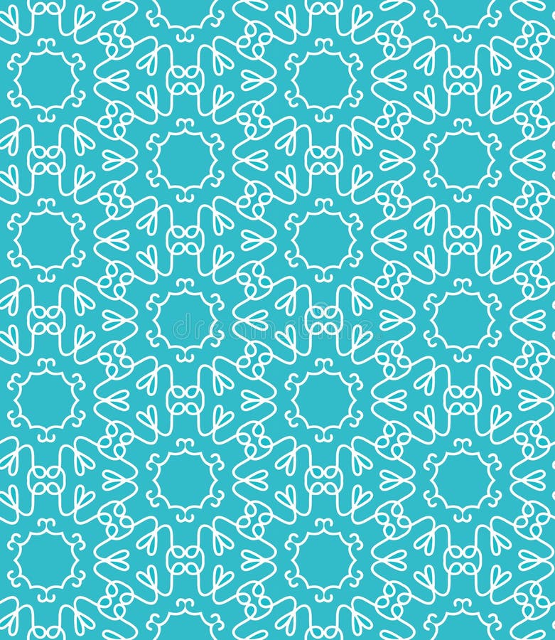 Blue Lace Seamless Pattern. Stock Illustration - Illustration of ...