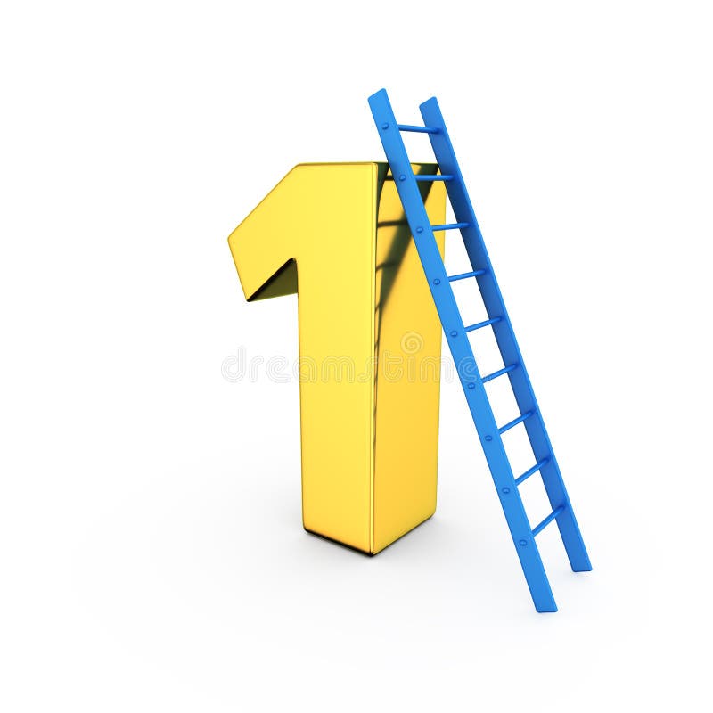 Rising to first place stock illustration. Illustration of high - 30004707