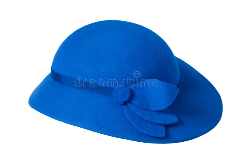 An blue ladies hat stock image. Image of ladies, spring - 14370819