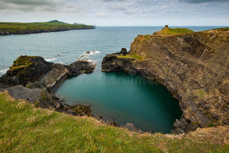 A magical blue lagoon stock photo. Image of formed, magical - 240724538