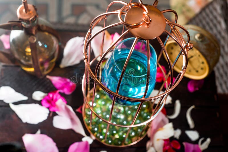 Blue Lagoon Cocktail on the Table Stock Image - Image of summer, cool ...