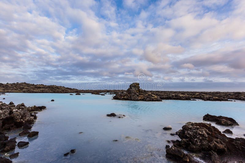 Blue Lagoon Hot Spring, Iceland Stock Photo - Image of attraction ...