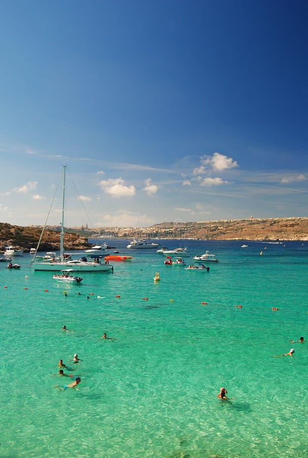 The Blue Lagoon in Malta. editorial image. Image of clear - 66735880
