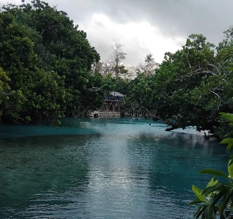 Blue Lagoon & X28;Port Vila Vanuatu& X29; Stock Photo - Image of vila ...