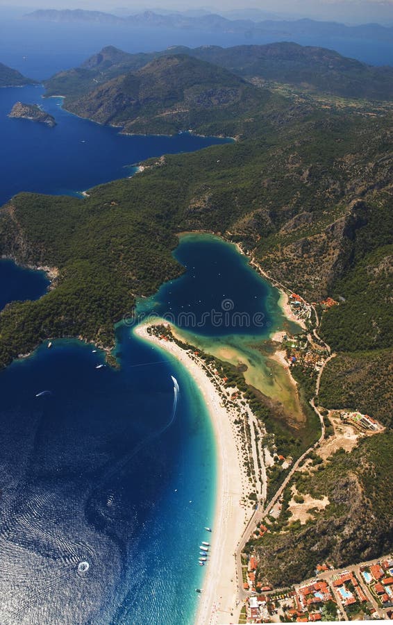 Blue lagoon in Turkey stock photo. Image of landscape - 25734156