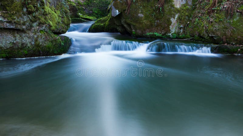 A Blue Lagoon in a German Forest Stock Image - Image of weiher, water ...