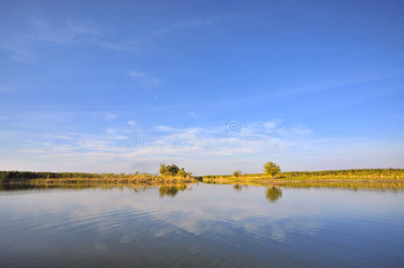 Blue lake stock photo. Image of danube, beautiful, calm - 21445090