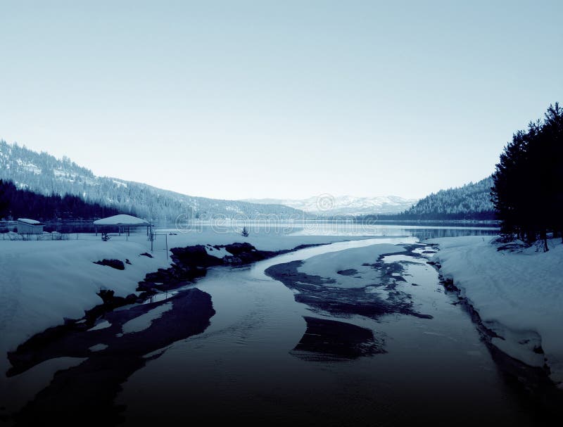 Blue Lake stock image. Image of california, climate, home - 25069477