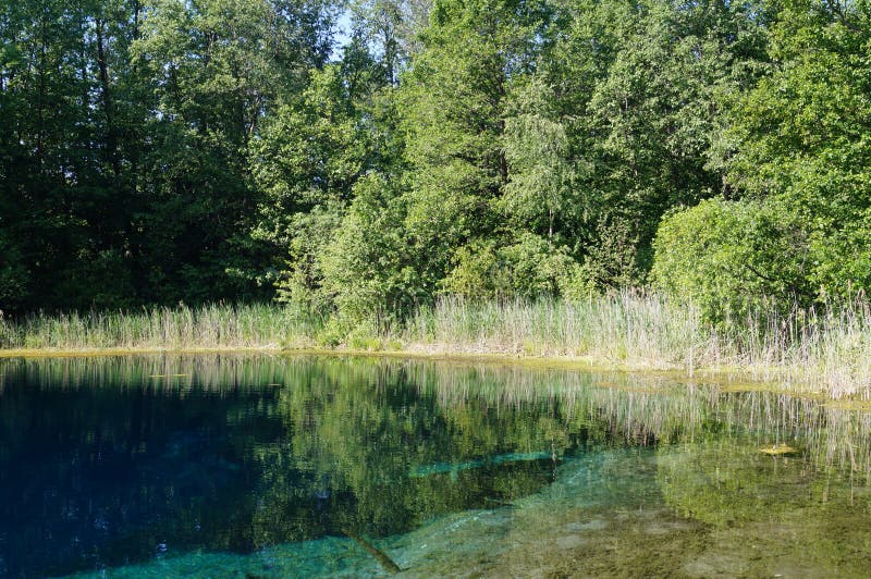Blue lake, National Park stock image. Image of clear - 71638785