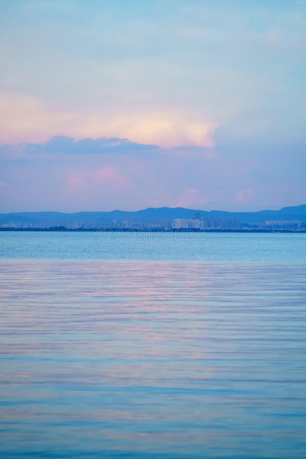 Dianchi Lake and Kunming City Scenery Stock Image - Image of prospect ...