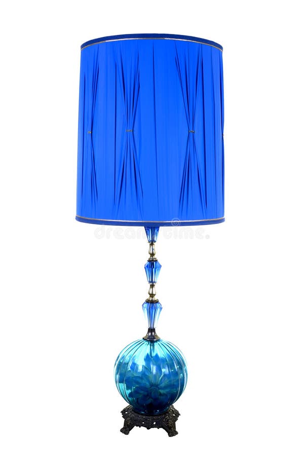 Blue Lamp stock photo. Image of electrical, desktop, decorative - 16074500