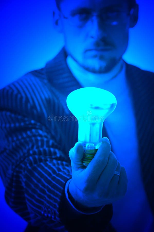 Blue lamp stock image. Image of glowing, motivation, afflatus - 3217625