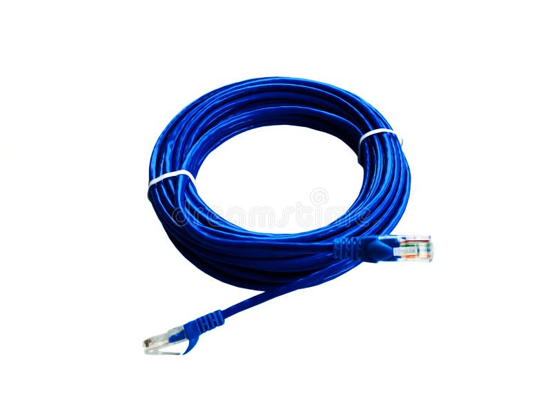 Blue LAN Cable for To Use the Internet by Connect the Modem To the ...