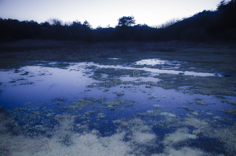 Blue Landscape after Sundown Stock Photo - Image of clear, norway: 36318778
