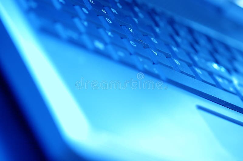 Blue laptop stock photo. Image of conceptual, computing - 615910