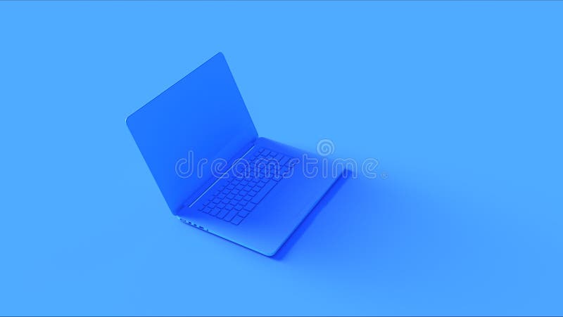 Blue Laptop Icon Isolated Seamless Pattern on Yellow Background ...