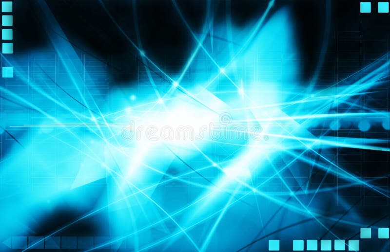 Blue laser background stock illustration. Illustration of shapes - 6514282