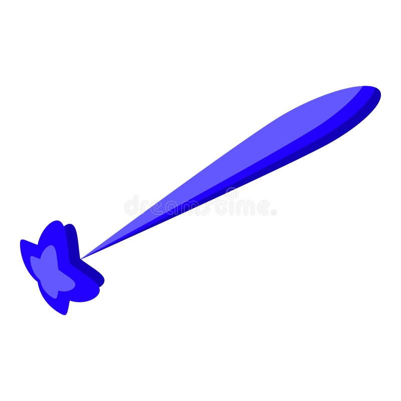 Blue Laser Beam Icon Isometric Vector. Future Shot Effect Stock Vector ...