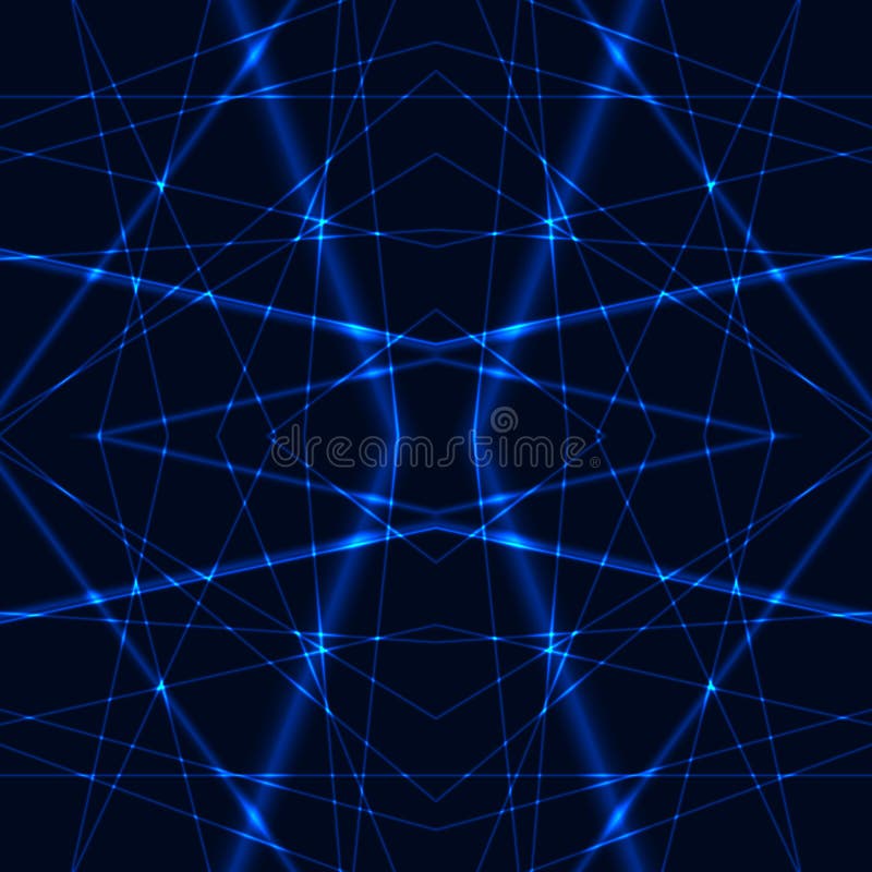 Blue Laser Grid or Net Background Stock Vector - Illustration of neon ...
