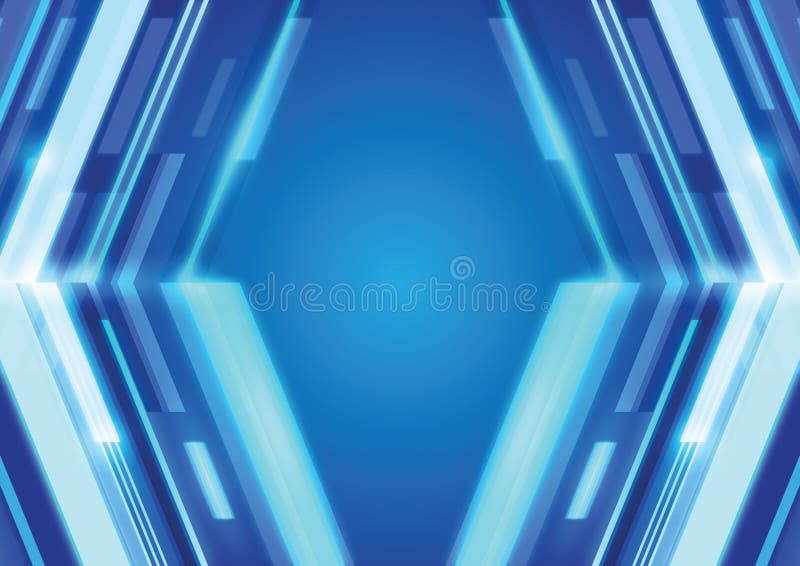 Blue Laser Light Digital Technology Background Stock Illustration ...