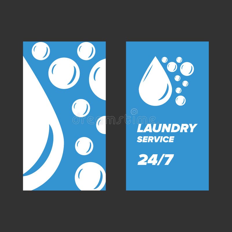 Vector Laundry Service Flyer Magazine Cover, Poster Template Stock ...