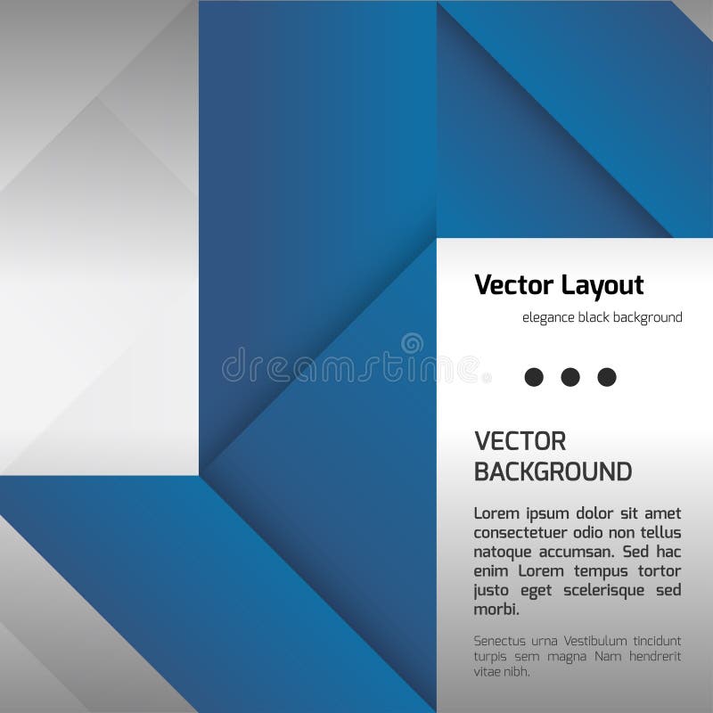 Blue Layout stock vector. Illustration of concept, fold - 51184038